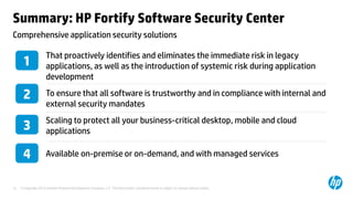 Hp Fortify Pillar | PPTX | Operating Systems | Computer Software and Applications