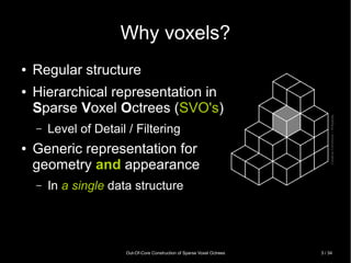 Out-of-Core Construction of Sparse Voxel Octrees | PPT