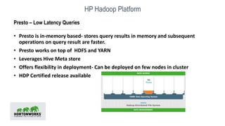 Hp hadoop platform | PPTX | Databases | Computer Software and Applications