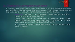 Change Process of Human Health behaviour | PPT