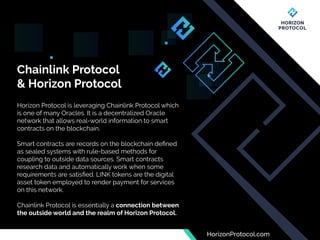 Horizon Protocol Technology Stack Partners | PPT