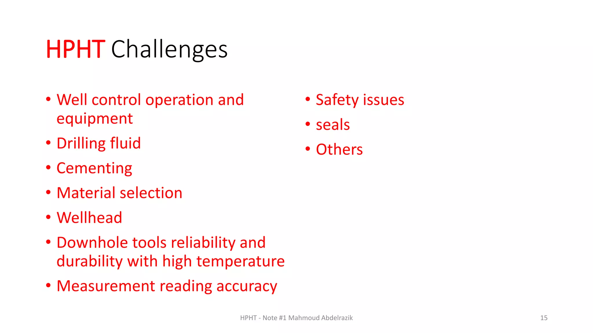 Hpht wells classification | PDF