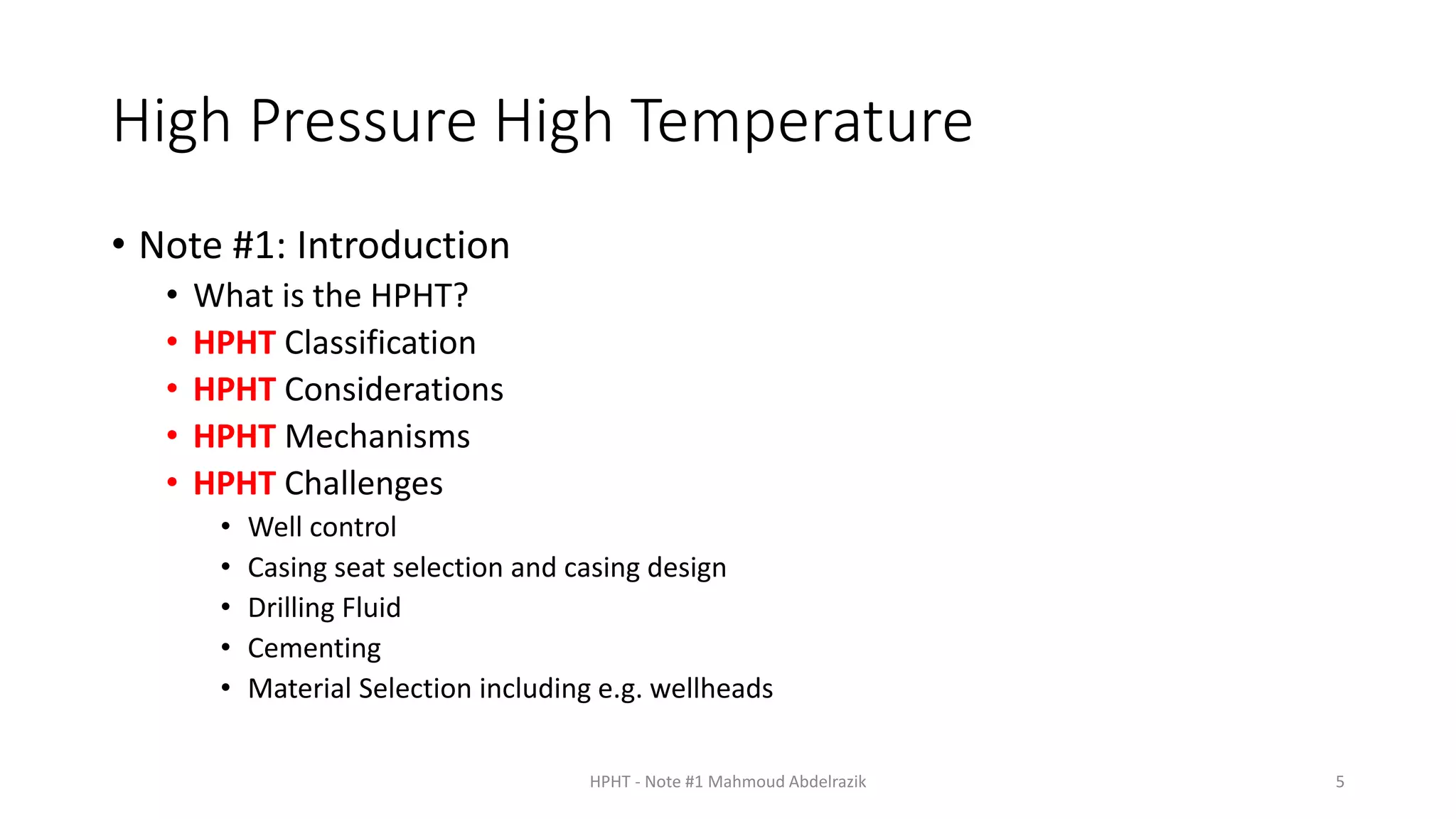 Hpht wells classification | PDF