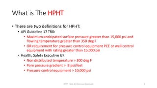 Hpht wells classification | PDF