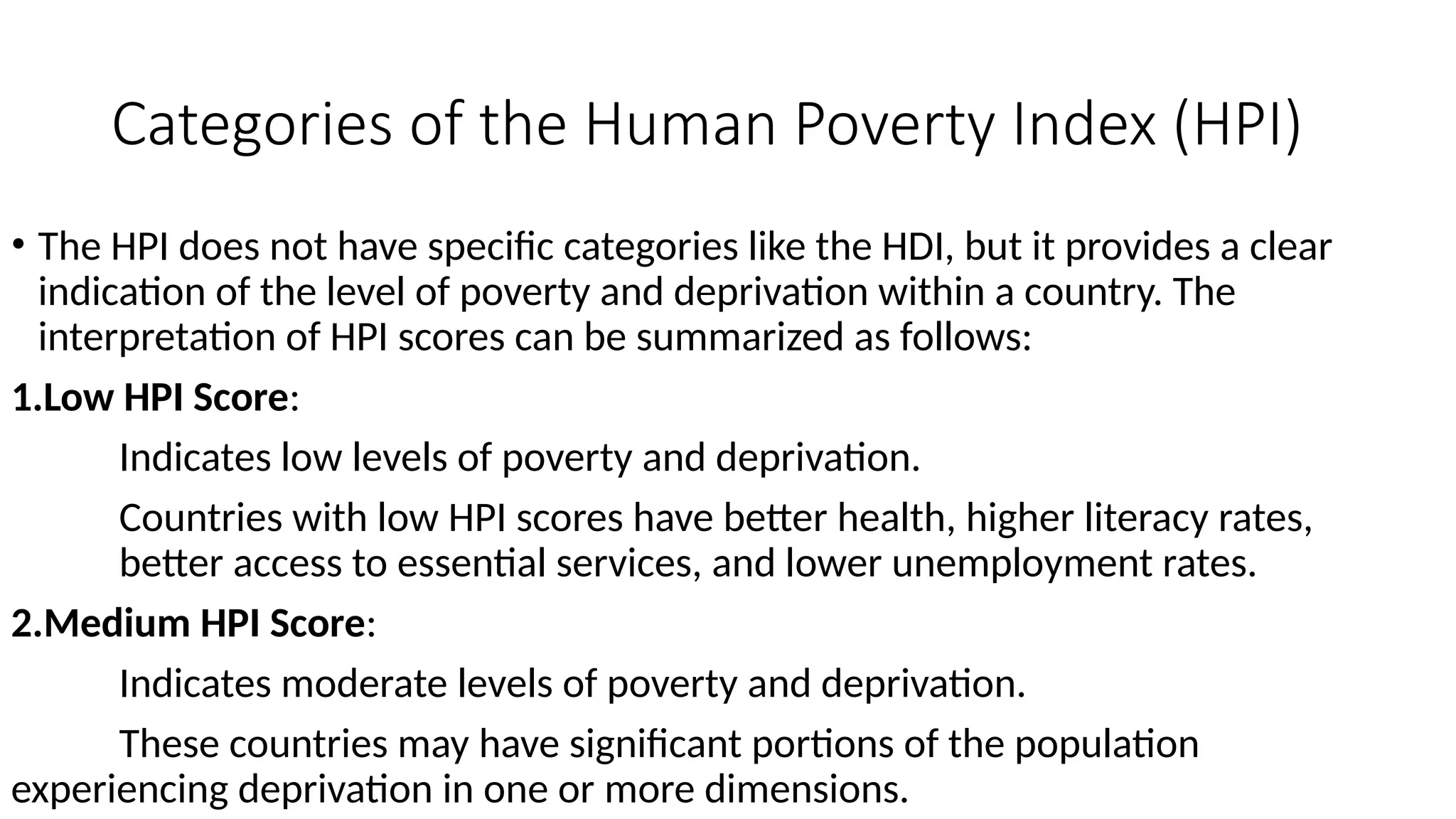 Human Poverty Index(HPI): Meaning, Measures, Calculation | PPTX
