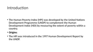 Human Poverty Index(HPI): Meaning, Measures, Calculation | PPTX