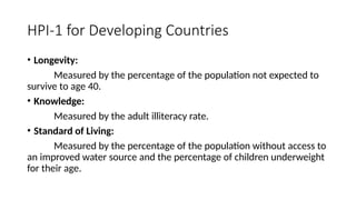 Human Poverty Index(HPI): Meaning, Measures, Calculation | PPTX
