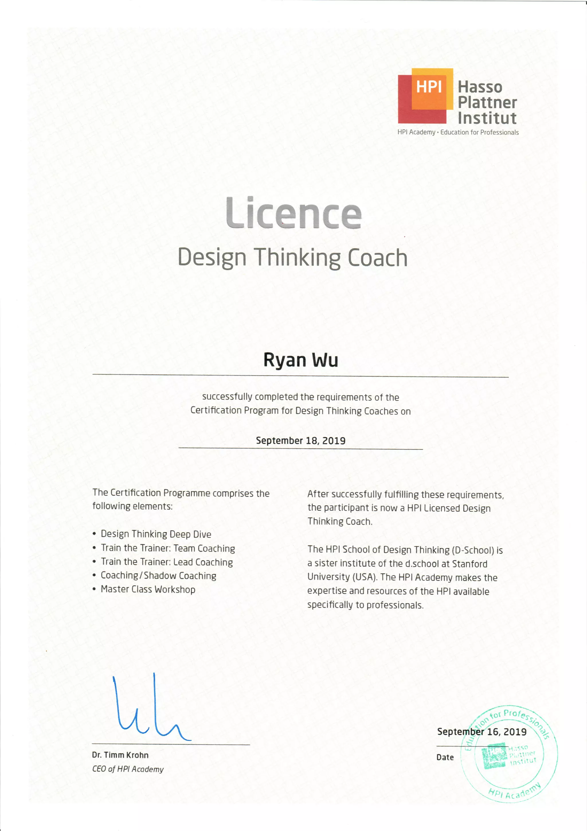 Design Thinking Coach Certification | PDF