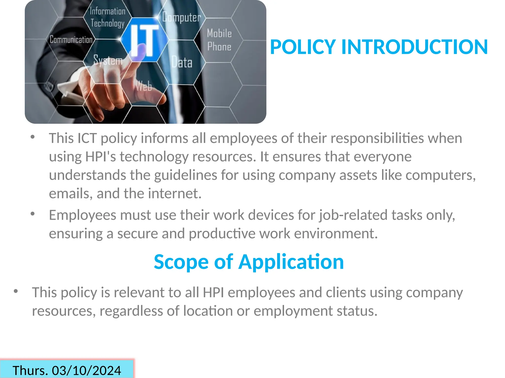 HPI_ICT Presentation.pptx Training for all | PPT