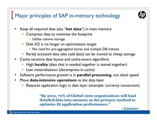 Impact of in-memory technology and SAP HANA on your business, IT, and ...