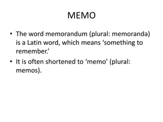10.the memorandum | PPTX