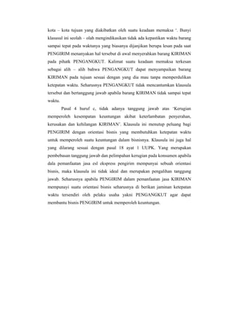 ANALISA KLAUSULA EKSONERASI PADA STANDART KONTRAK BAKU SYARAT DAN ...