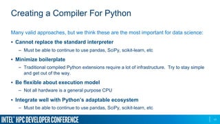 Python* Scalability in Production Environments | PPT