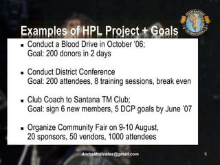 Toastmasters International High Performance Leadership Overview | PPTX ...