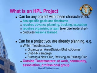 HPL - The High Performance Leadership Project | PPTX
