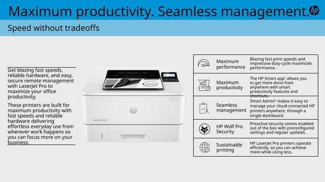 HP LaserJet 4003 presentation, talk about HP Printing | PPT