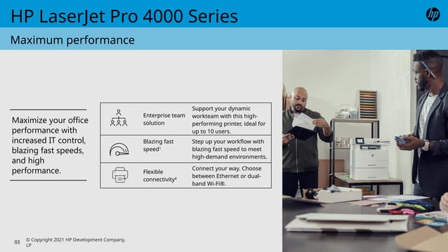 HP LaserJet 4003 presentation, talk about HP Printing | PPT