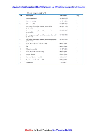 HP LaserJet Pro 200 Color M251nw Printer Manual Guide Tutorial | PDF
