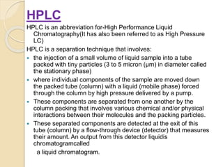 Hplc | PPTX