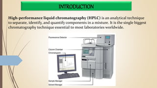Hplc | PPTX | Chemistry | Science