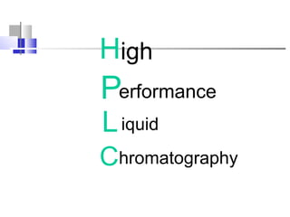 HPLC | PPT