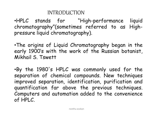 Hplc | PPT