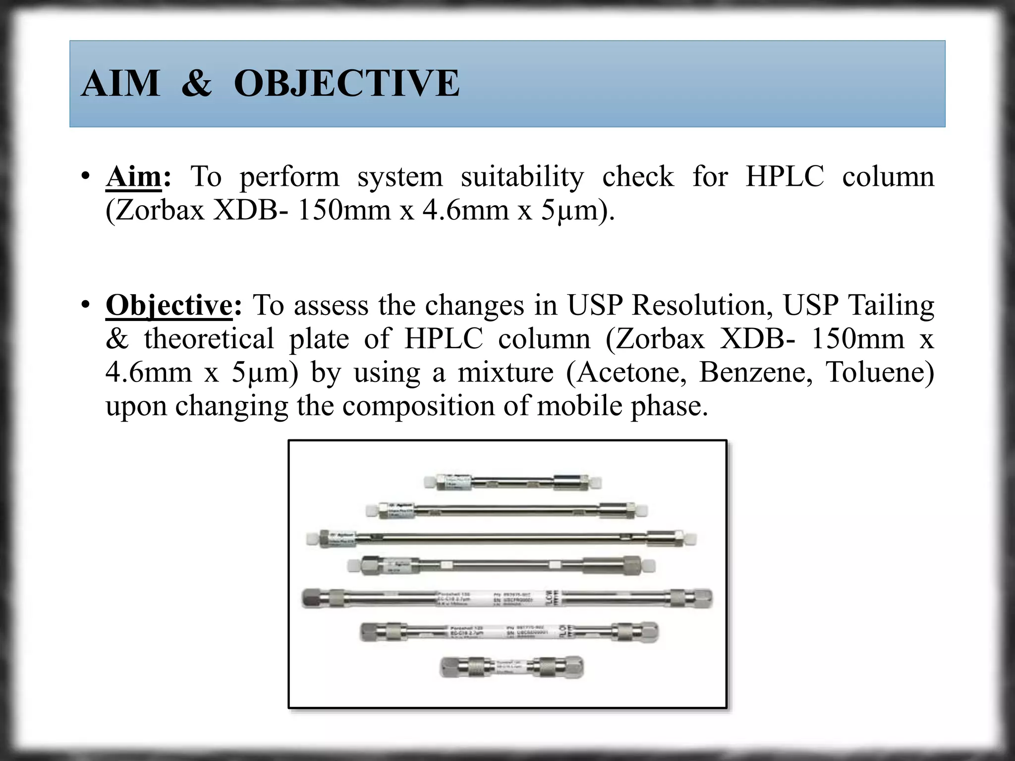 System suitability parameters assessment by HPLC | PPTX