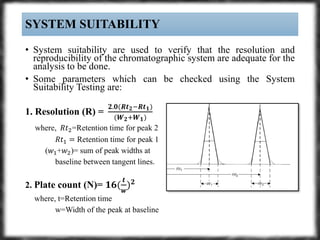 System suitability parameters assessment by HPLC | PPTX