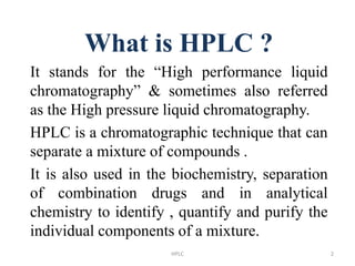 HPLC Basics | PPTX