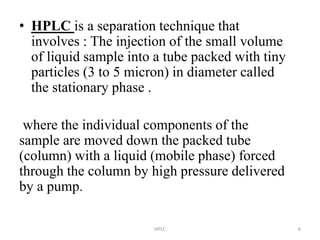 HPLC Basics | PPTX