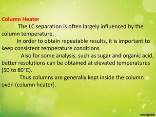 HPLC-High Performance Liquid Chromatography | PPTX