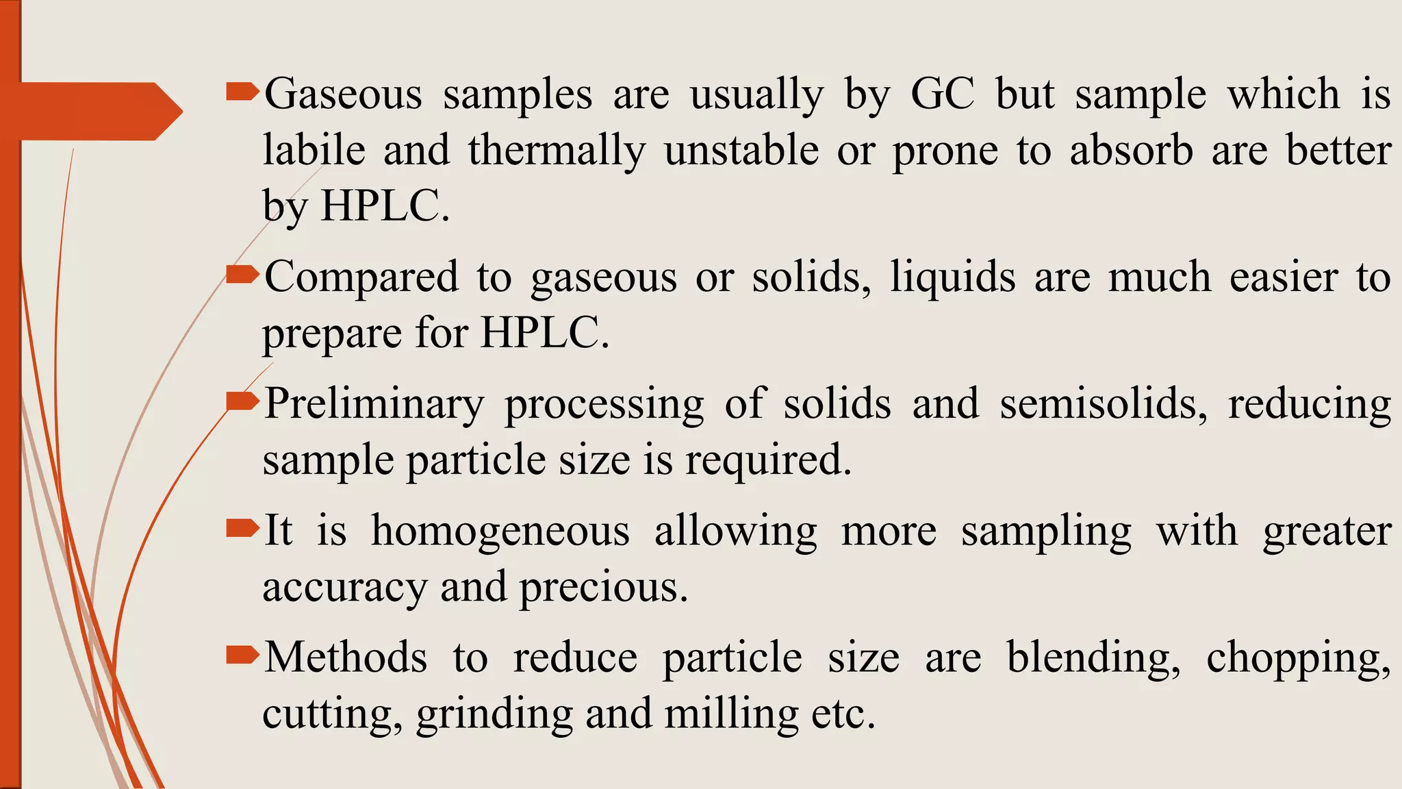HPLC Sample Preparation and Instrumentatio | PPTX