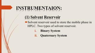 HPLC Sample Preparation and Instrumentatio | PPTX