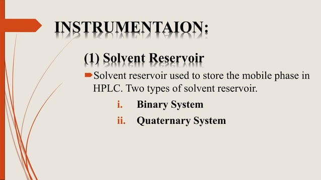 HPLC Sample Preparation and Instrumentatio | PPTX