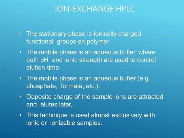 HPLC Principle,Instrumentation and Application | PPTX