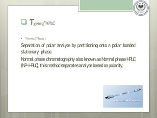 HPLC | PPTX | Chemistry | Science