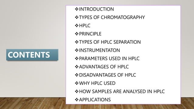 HPLC.pptx | Chemistry | Science