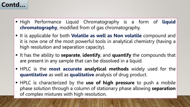 HPLC.pptx | Chemistry | Science