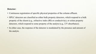 HIGH PERFORMANCE LIQUID CHROMATOGRAPHY/SAGAR/SHARMA/DEPARTMENT OF ...