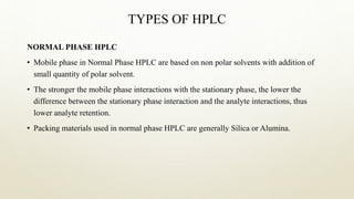 HIGH PERFORMANCE LIQUID CHROMATOGRAPHY/SAGAR/SHARMA/DEPARTMENT OF ...