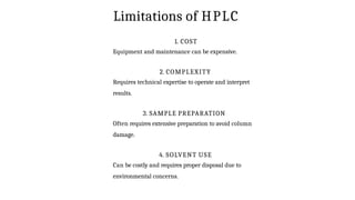 HPLC High-Performance Liquid Chromatography (HPLC) | PPTX