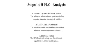 HPLC High-Performance Liquid Chromatography (HPLC) | PPTX