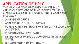 HPLC( high performance liquid chromatography) | PDF