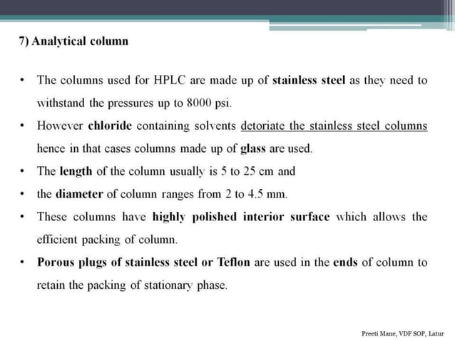 HPLC - Basics as per PCI | PPT