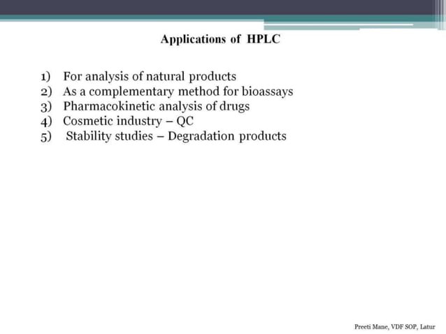 HPLC - Basics as per PCI | PPT