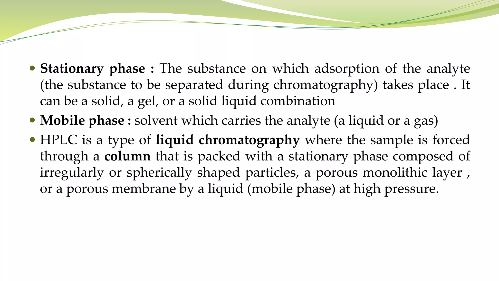 HPLC- high performance liquid chromatography | PPTX | Chemistry | Science