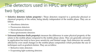 HPLC- high performance liquid chromatography | PPTX