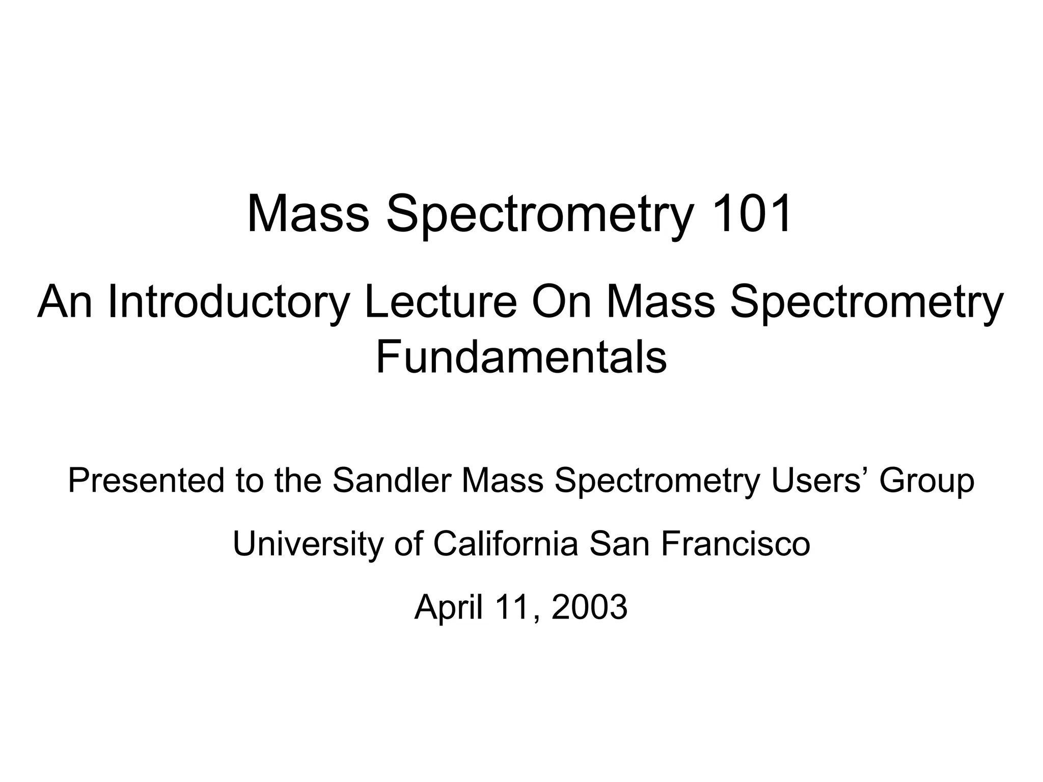 High performance liquid chromatography - mass spectrocopy technology | PPT