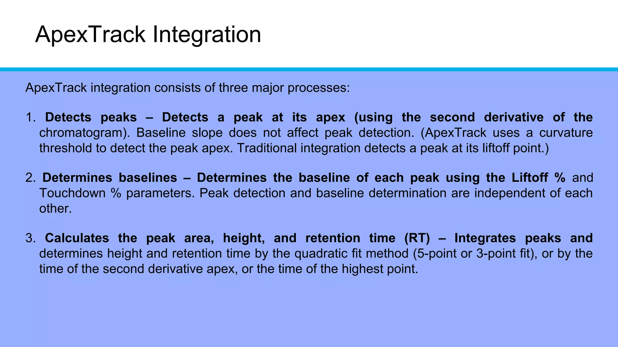 HPLC - Peak integration for chromatography | PPT | Chemistry | Science