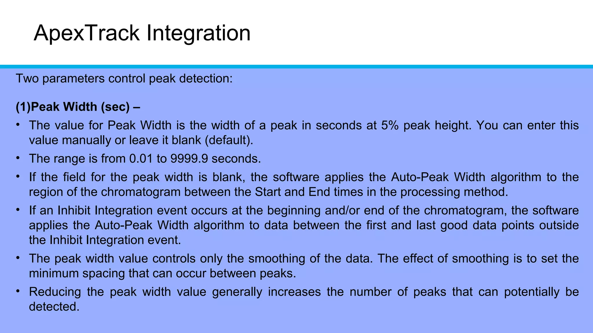 HPLC - Peak integration for chromatography | PPT